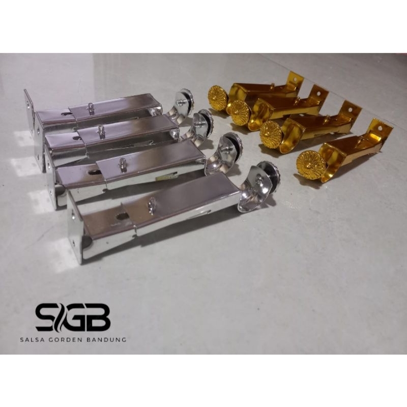 Premium CURTAIN ROD FEET (thicker and stronger) | Shopee Malaysia