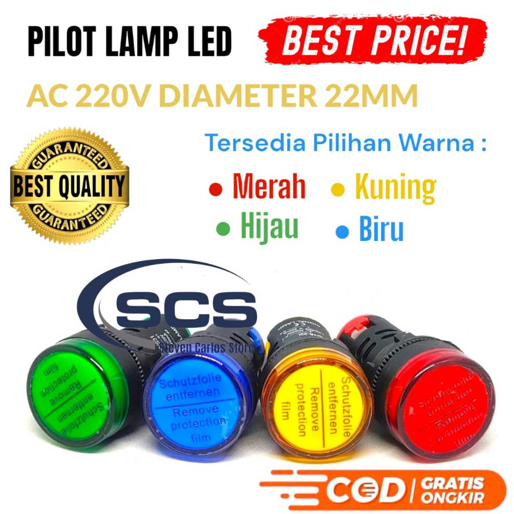 Pilot Lamp LED 22mm 220V Signal Lamp | Shopee Malaysia