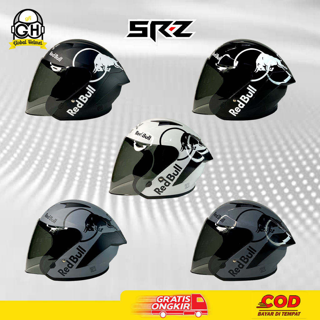 Srz HELIOZ HELMET RED BULL SERIES MODEL JPR RR15 | Shopee Malaysia