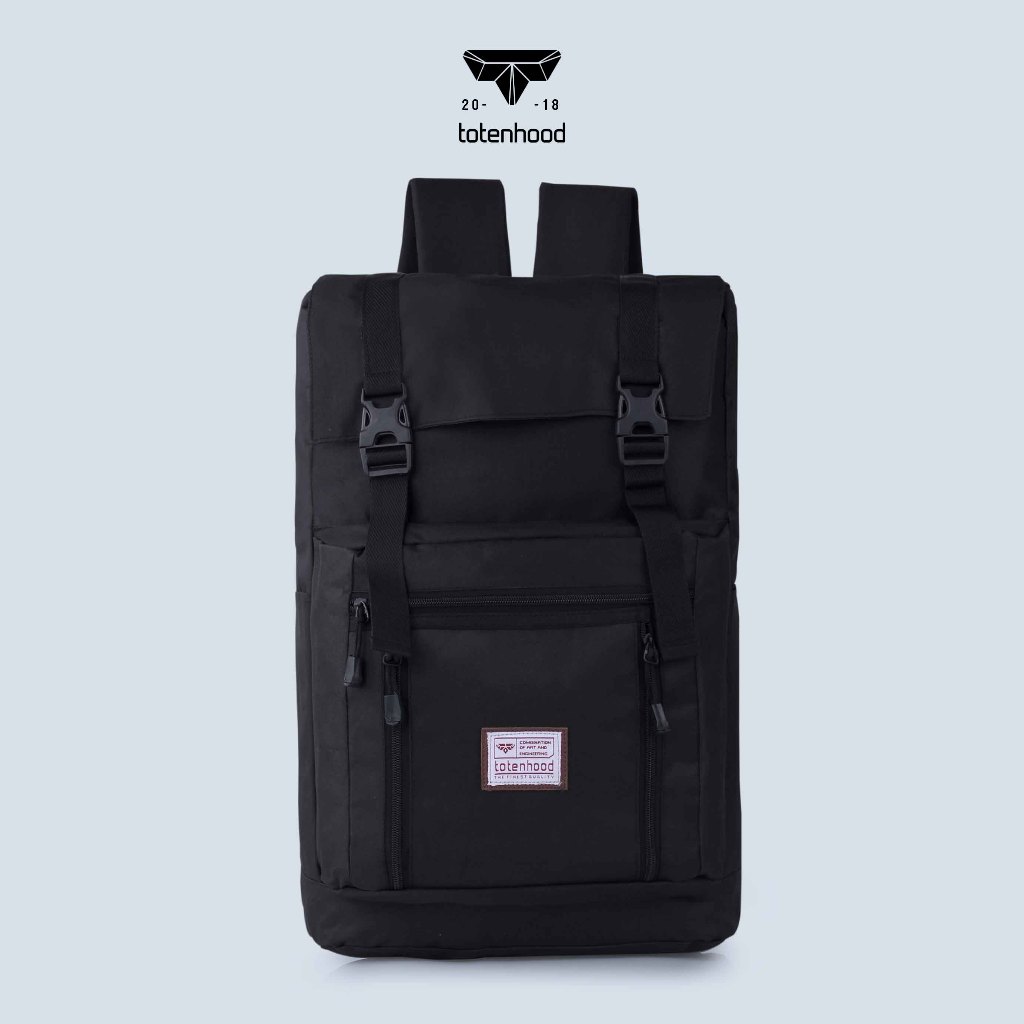 HITAM Totenhood - Black Backpack | Backpack BAG | Men's Backpack ...