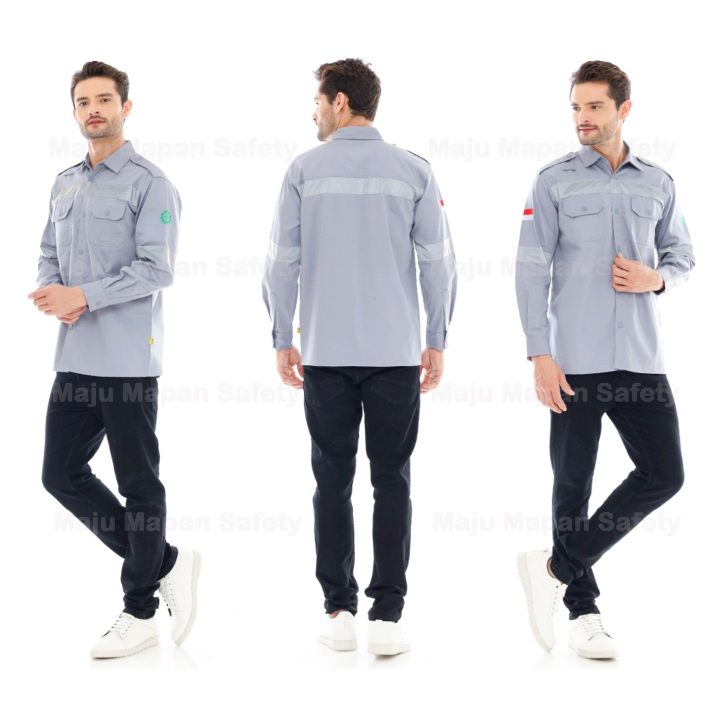 Wearpack Safety Long Sleeve Field Work Clothes ATX Brand Gray | Shopee ...