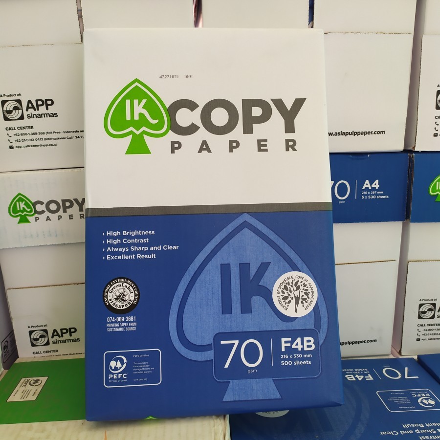Hvs Folio F4 Paper 70 GsmOpy Paper 1ream (500 Sheets) | Shopee Malaysia