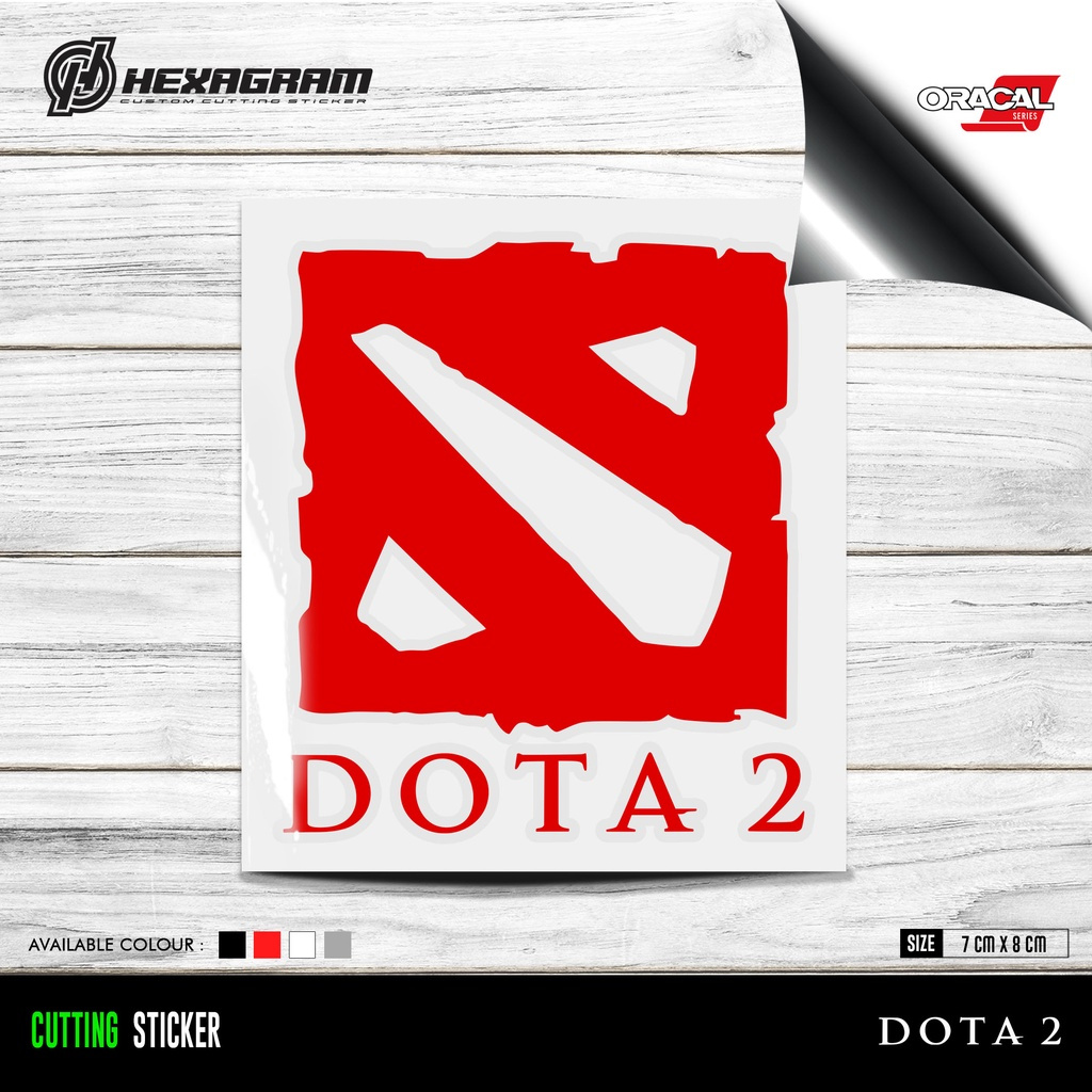 HITAM Cutting Sticker Dota 2 Logo | Dota 2 Logo Cutting Sticker - Black ...