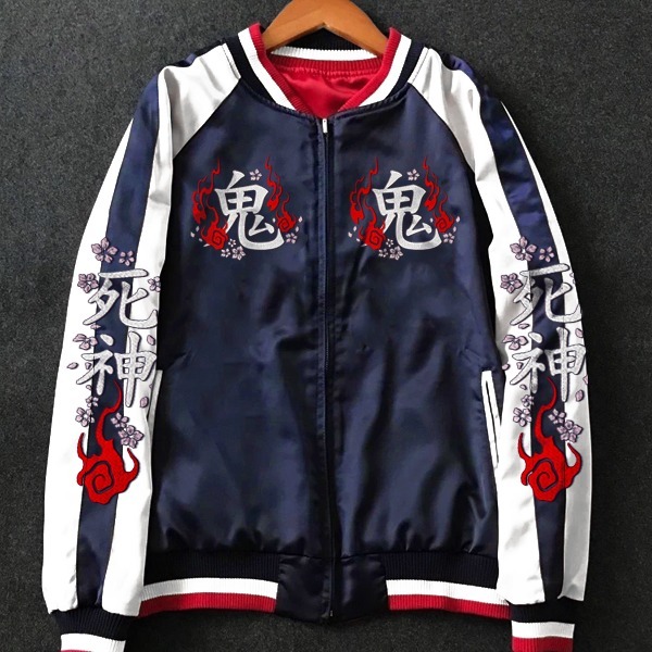 Sukajan Shinigami Jacket Original Full Embroidery Jacket Japanese Style ...