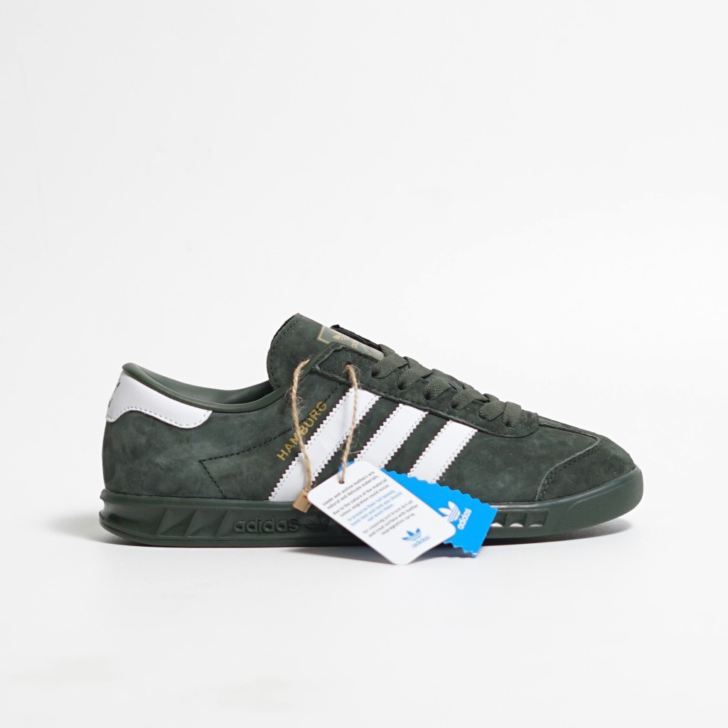 Adidas HAMBURG GREEN OXIDE OFF WHITE SHADOW GREEN ORIGINAL FULL TAG ...