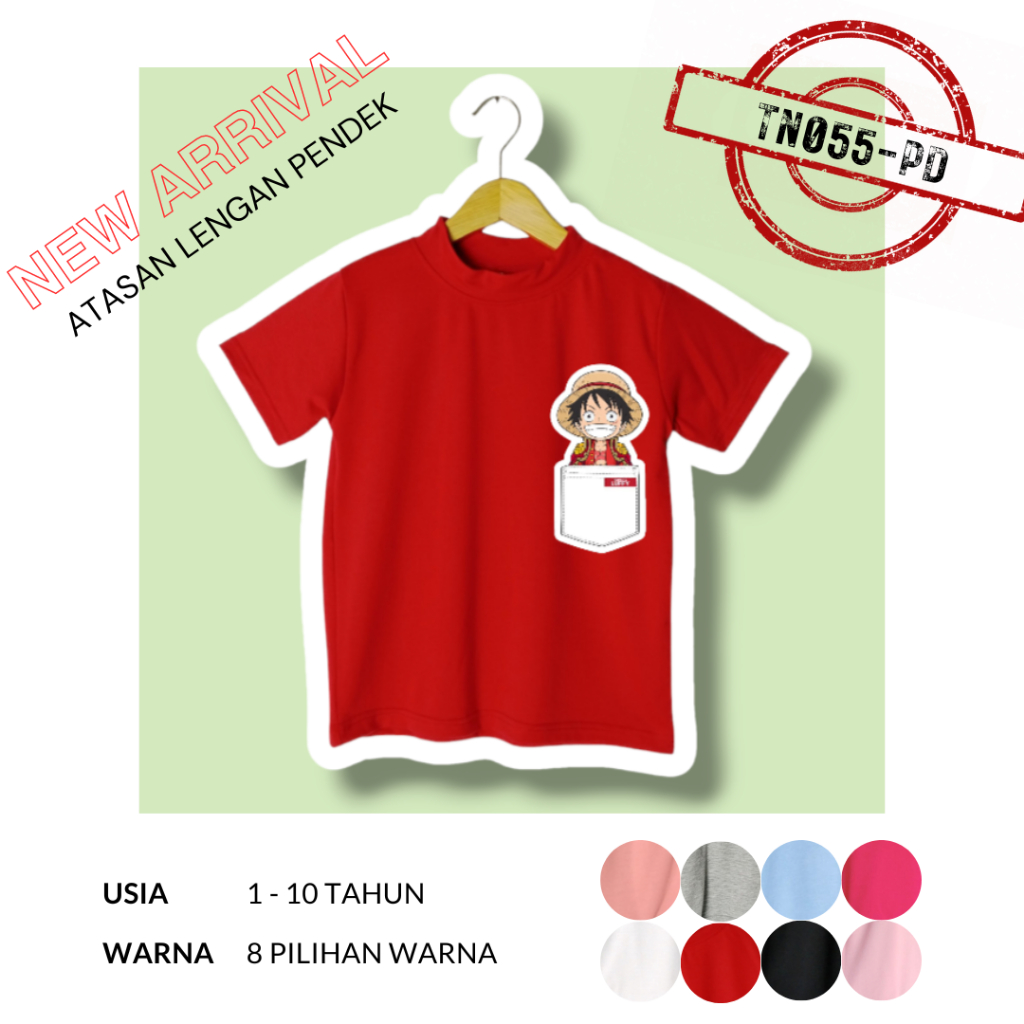 Comwsw TN055 PD - One Piece Monkey D Luffy Tony Chopper Gear Fifth Kids ...