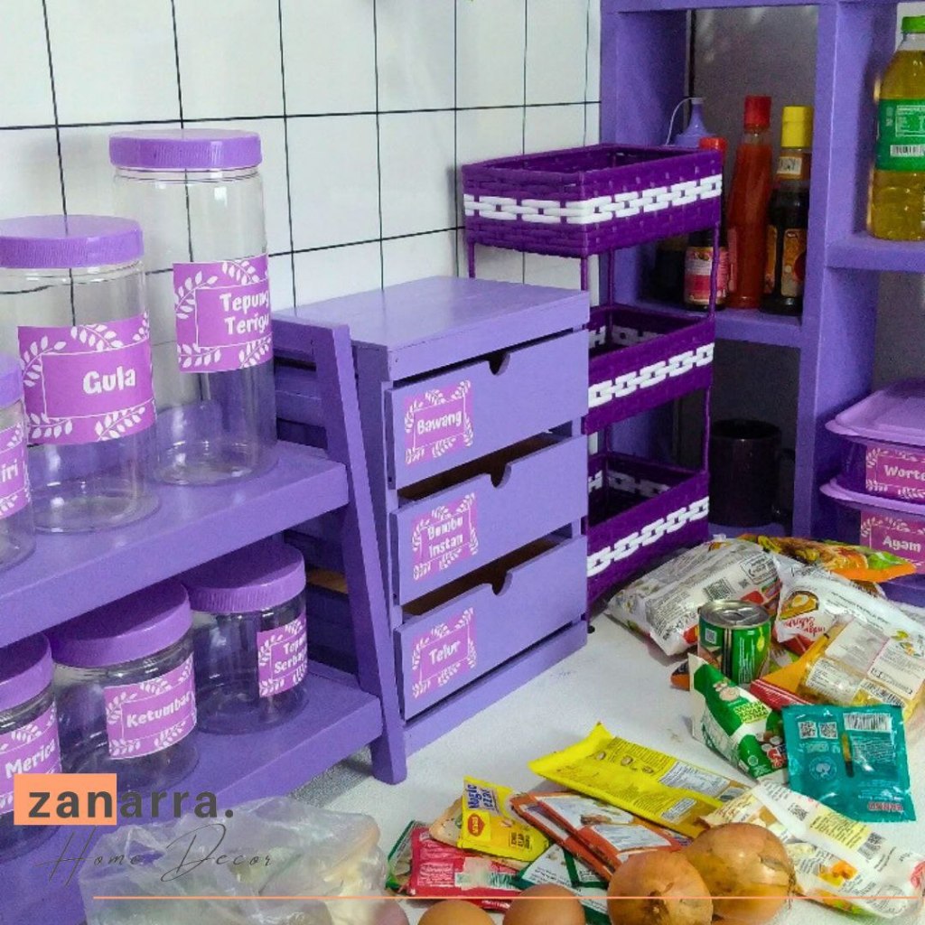 UNGU Purple Stacking Kitchen Spice Rack, Pink Spice Holder, Spice Rack ...