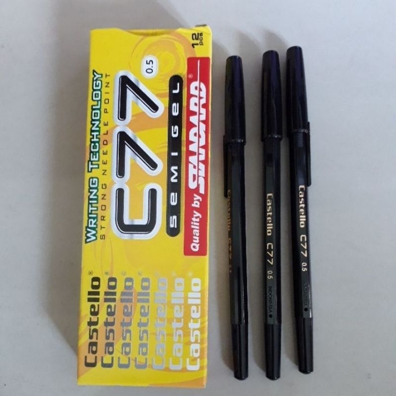 Pen 0.5mm Standard Castello C77 (12pc) | Shopee Malaysia