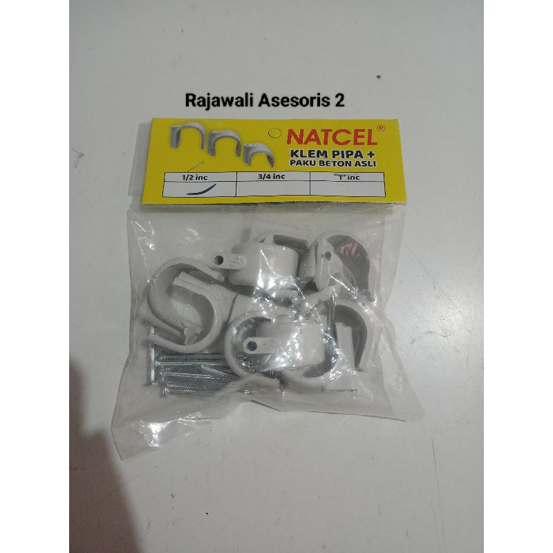 1/2 Inch Electric Paralon Pipe Clamps + Original Concrete Nails 1 Pack ...