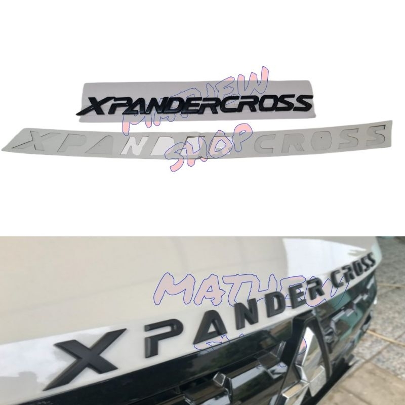 MESIN HITAM Xpander Cross Engine Hood Emblem Black Original Model ...