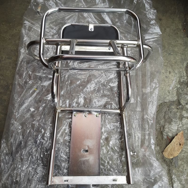 Backrack 3 in 1 vespa Rear Rack vespa super sprint px ps crome | Shopee ...