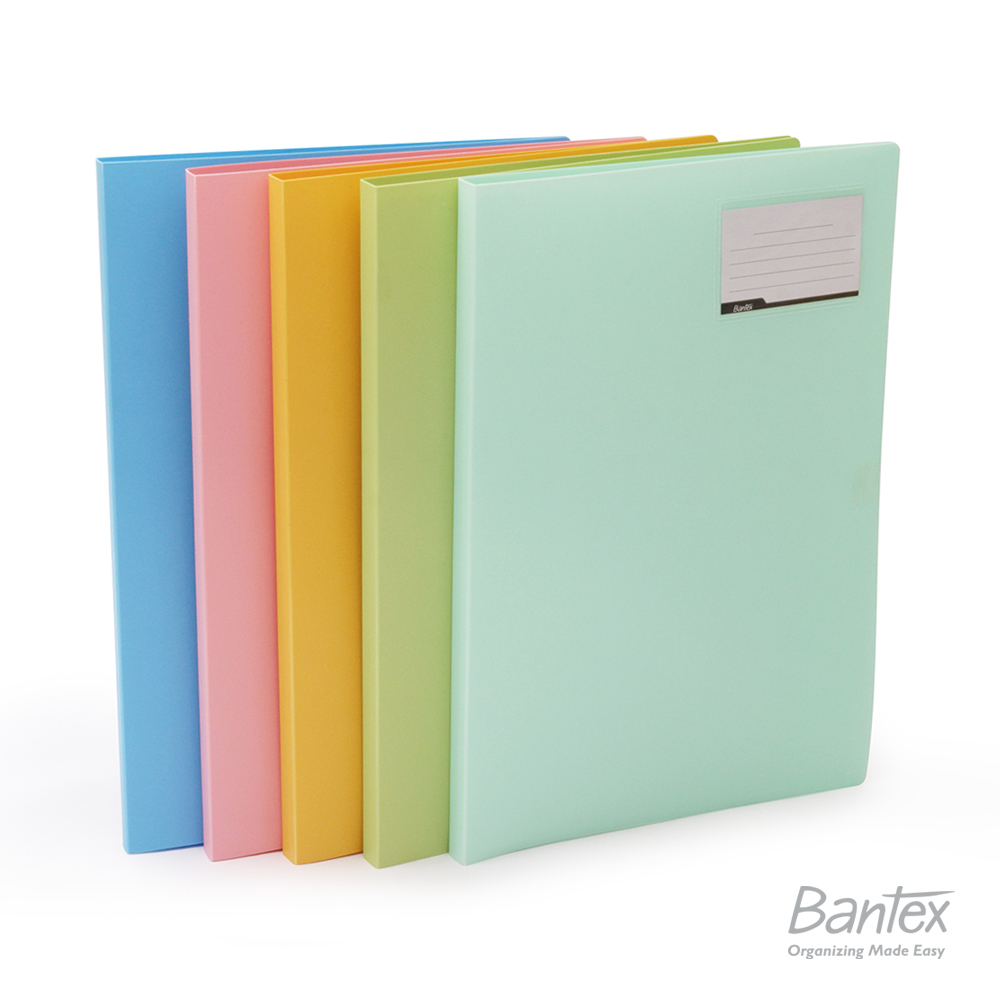 Bantex Display Book Pastel Color Folio/F4 40 Pocket Holder - 3185 ...