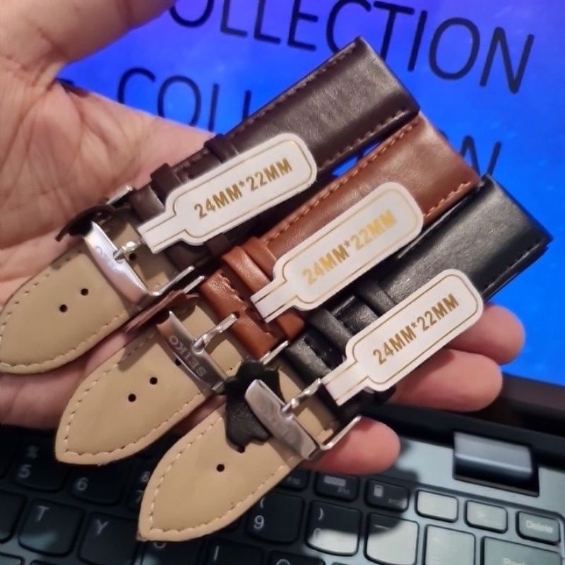 Original seiko Strap seiko leather watch Strap 20MM 22MM 24MM 20 MM 22 ...