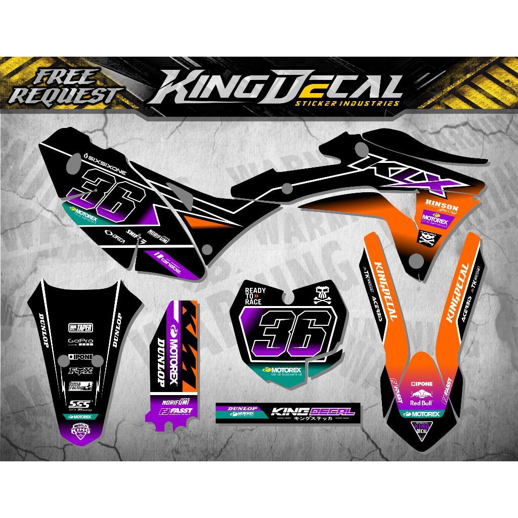 Decal STICKER KLX GORDON FULL BODY/DECAL GORDON/DECAL STICKER KLX ...