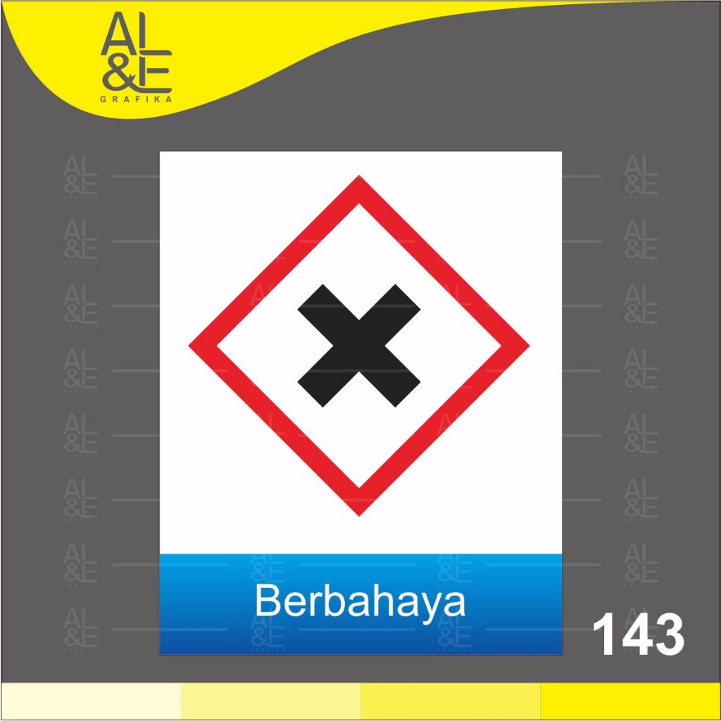 143 - DANGEROUS STICKER - B3 MASSAGE SYMBOL - INDOOR RITRAMA VINYL ...