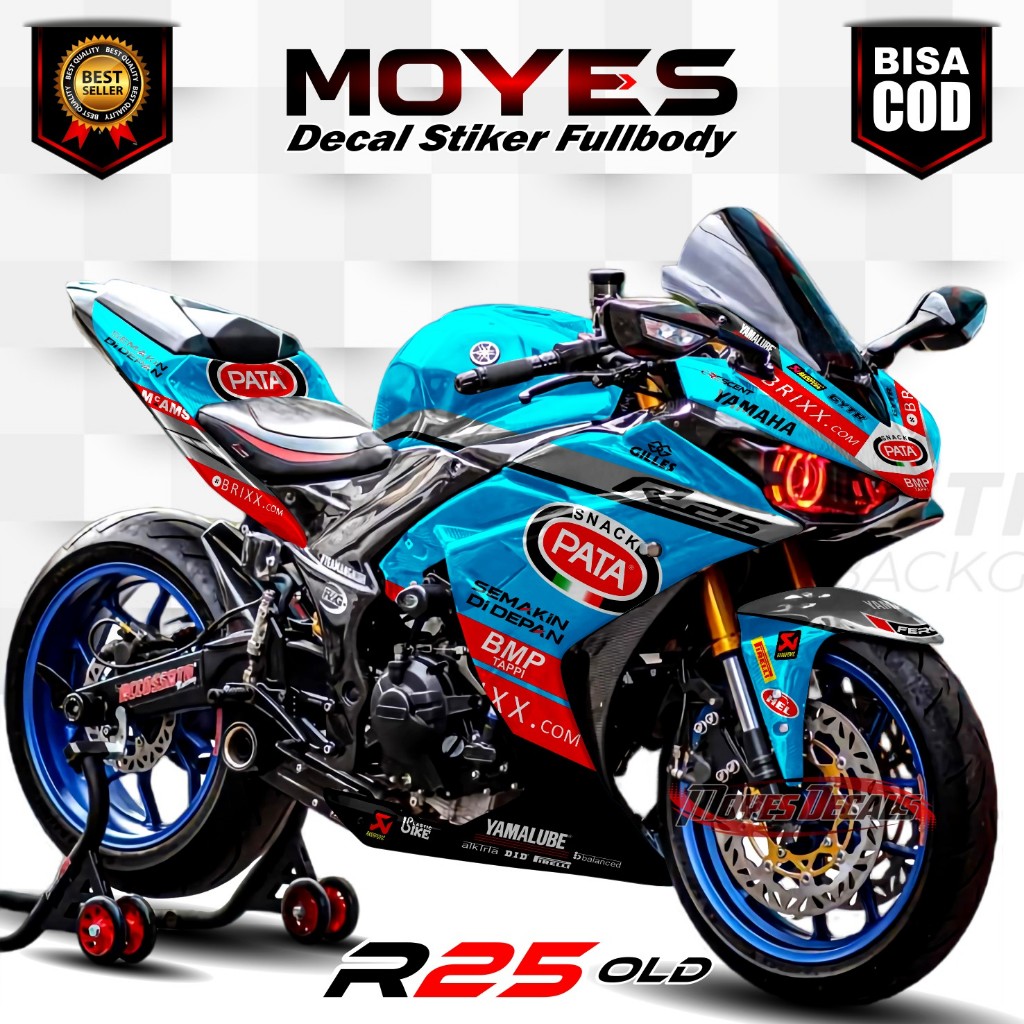 Yamaha R25 Fullbody Variation Sticker Decal Design Motiv Pata sbk ...