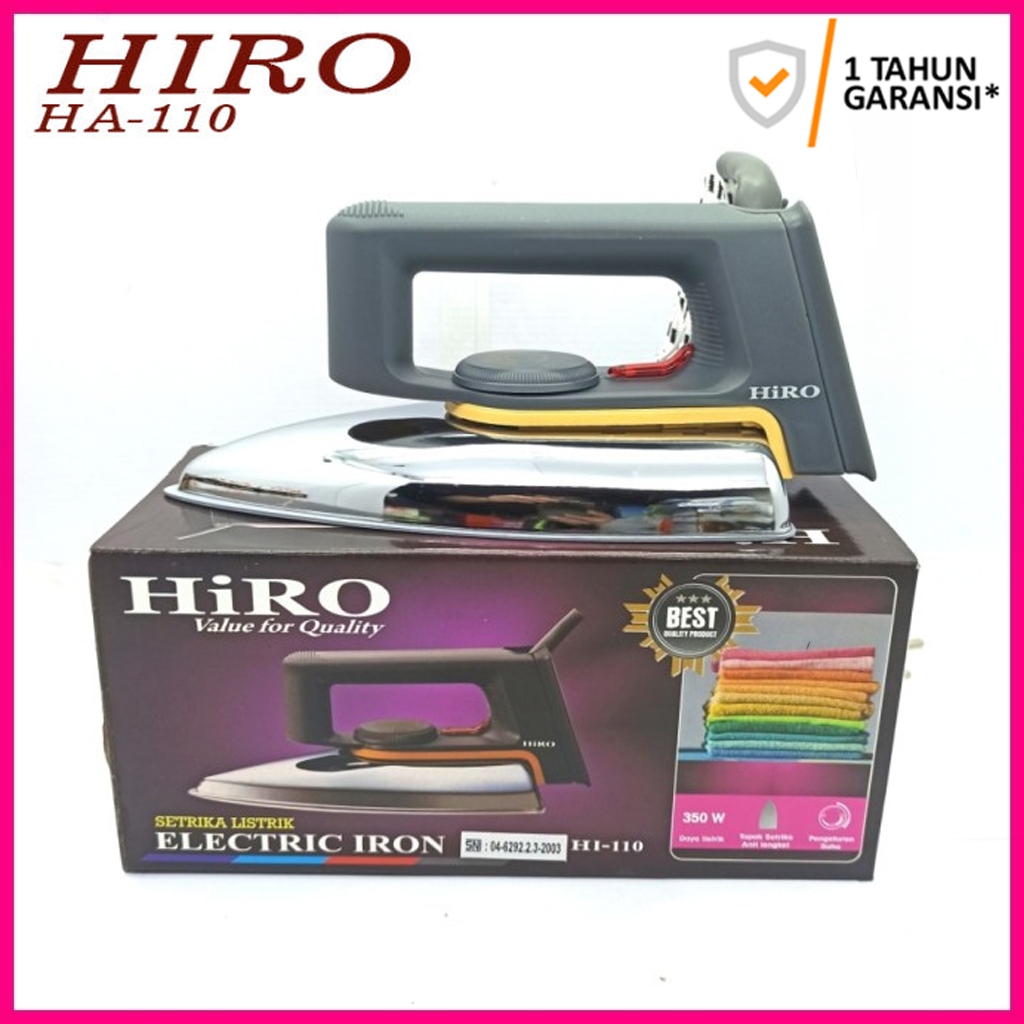 Hiro Clothes Iron Philips Model 350 Watt SNI Not Sticky | Shopee Malaysia