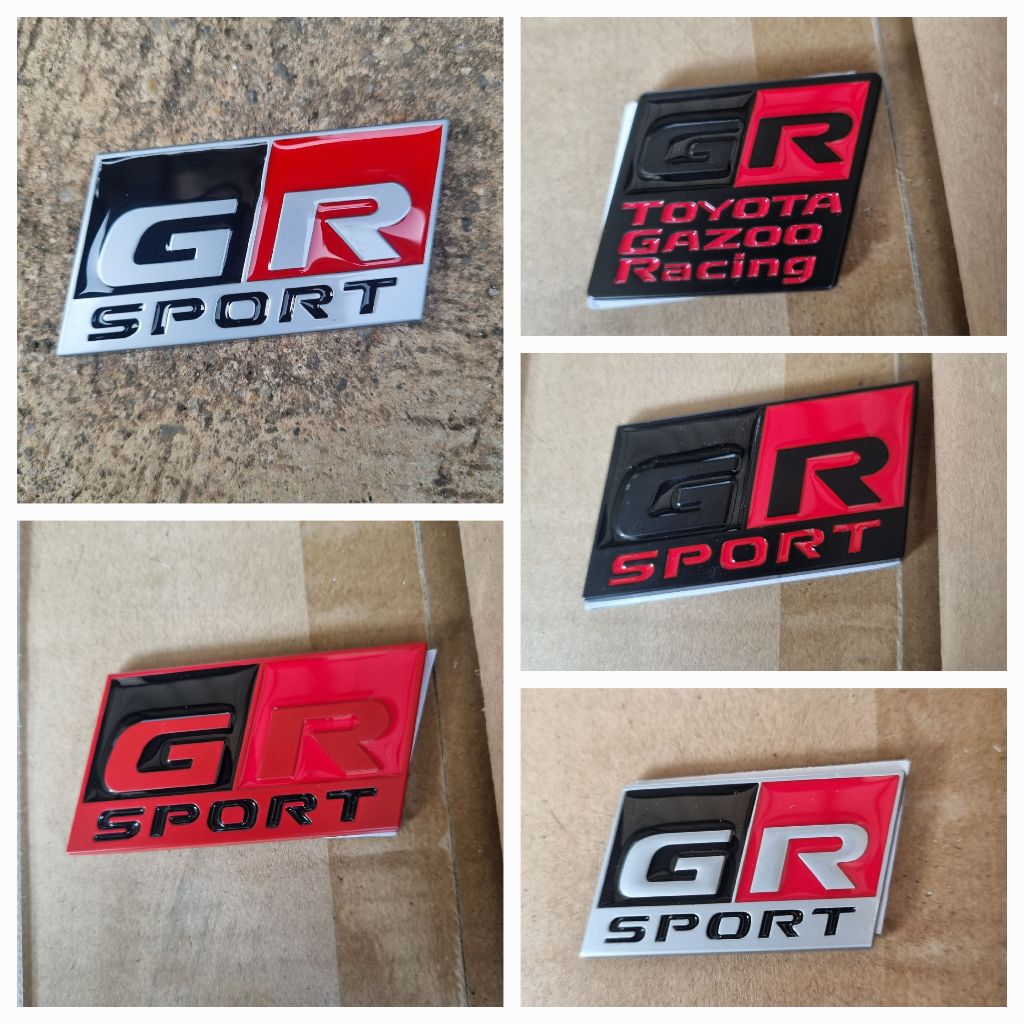 TOYOTA GR SPORT logo EMBLEM METAL MATERIAL | Shopee Malaysia
