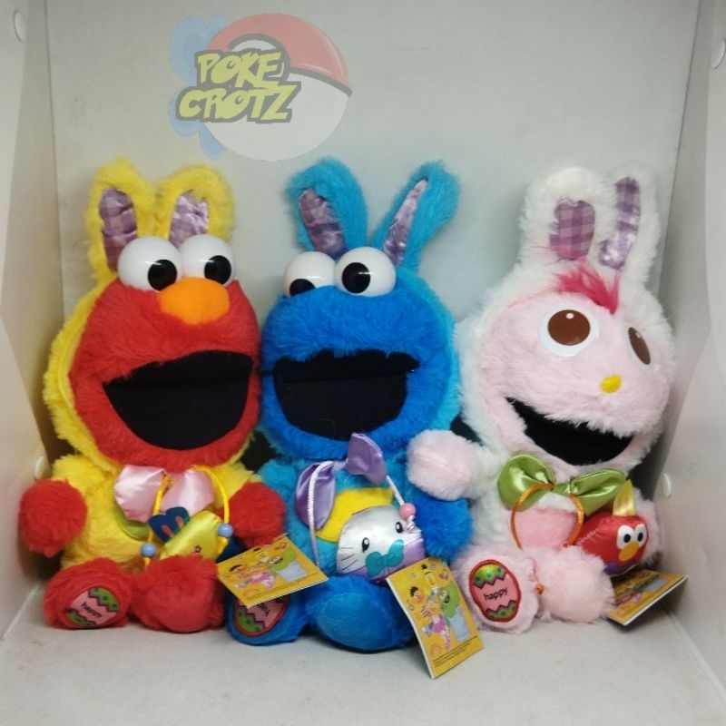 Sesame street doll set elmo cookie monster moppy branded costume with ...