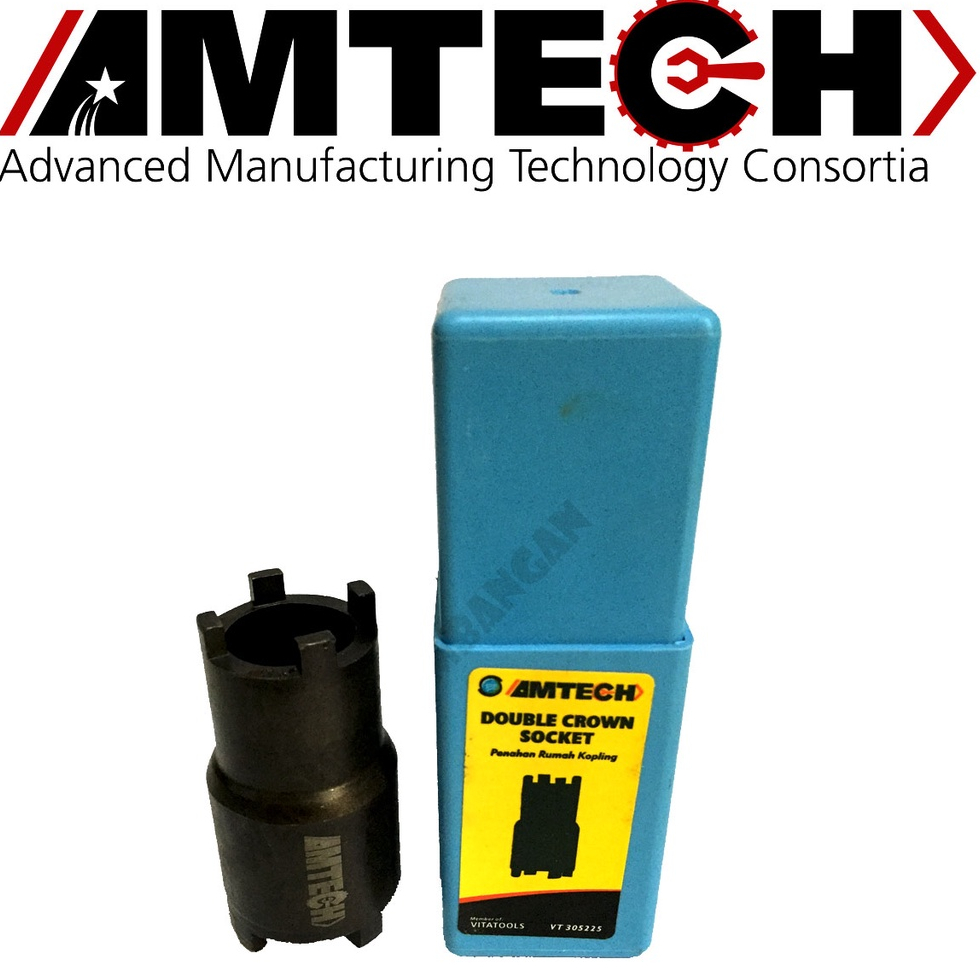 Amtech Crown Lock Type B Clutch Nut Double Crown Socket | Shopee Malaysia