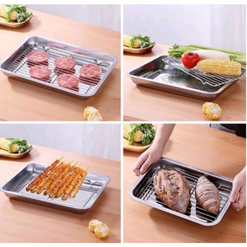 Cooling Rack and Drainer Container for Fried Food Oil stainless steel ...