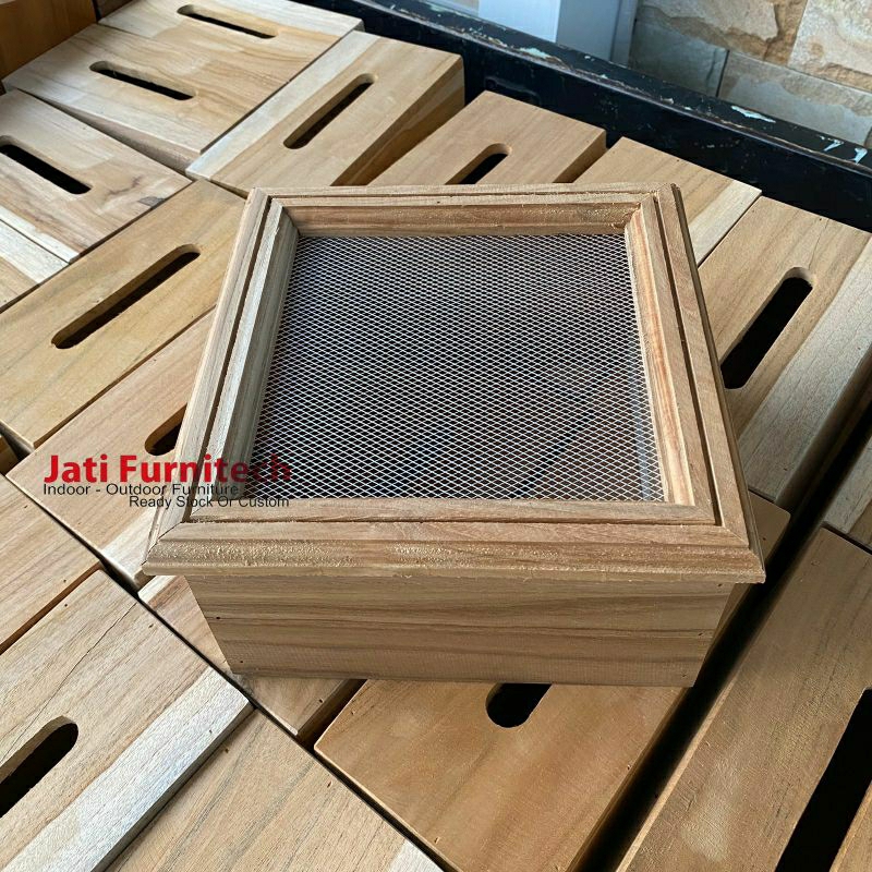 KAYU Teak wood loster aluminum mosquito wire - size 20x20 | Shopee Malaysia