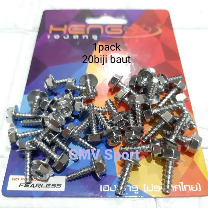 Yahama CHROME BODY BOLT 2 KEYS NMAX MIO JUPITER AEROX CONTENTS 20 PCS ...