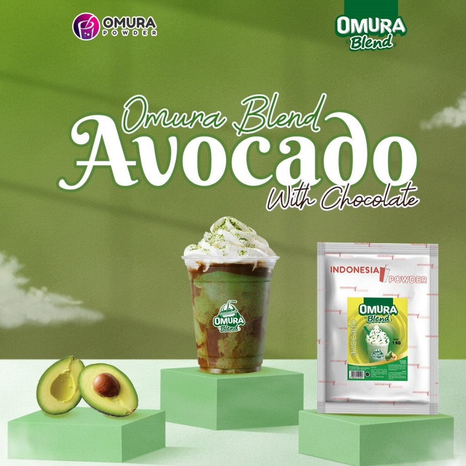 Halal & BPOM Sticky Milk Avocado Flavored Drink Powder 1 Kg & 500 Grams ...