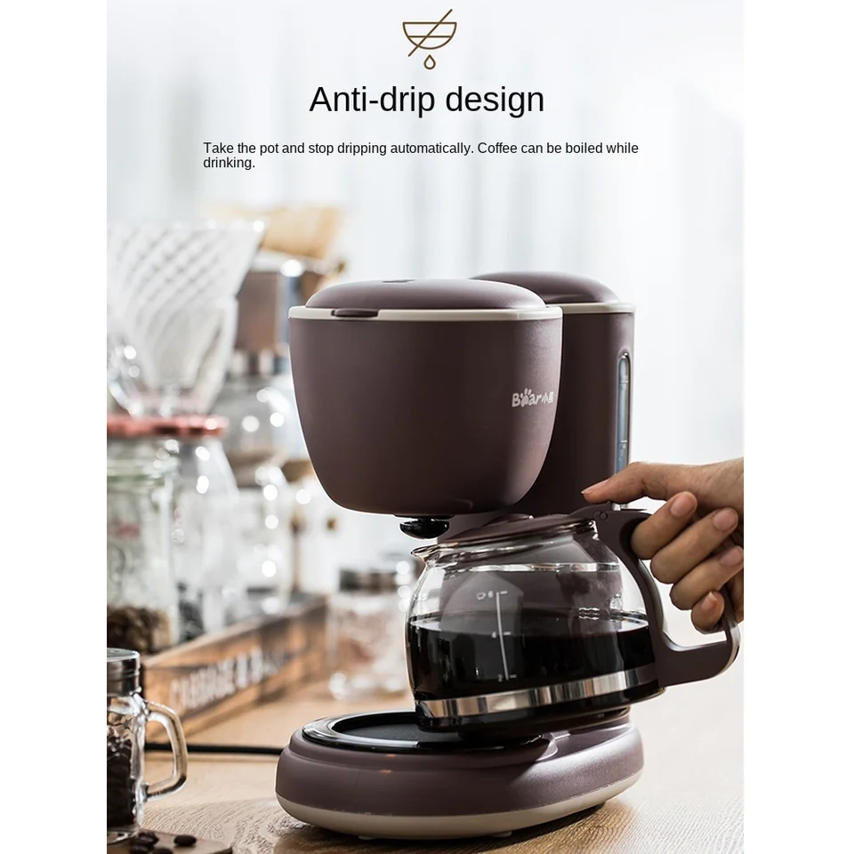Ht - Bear Elektrik Tea Maker 2in1 Semi Automatic Electric Coffee Maker ...