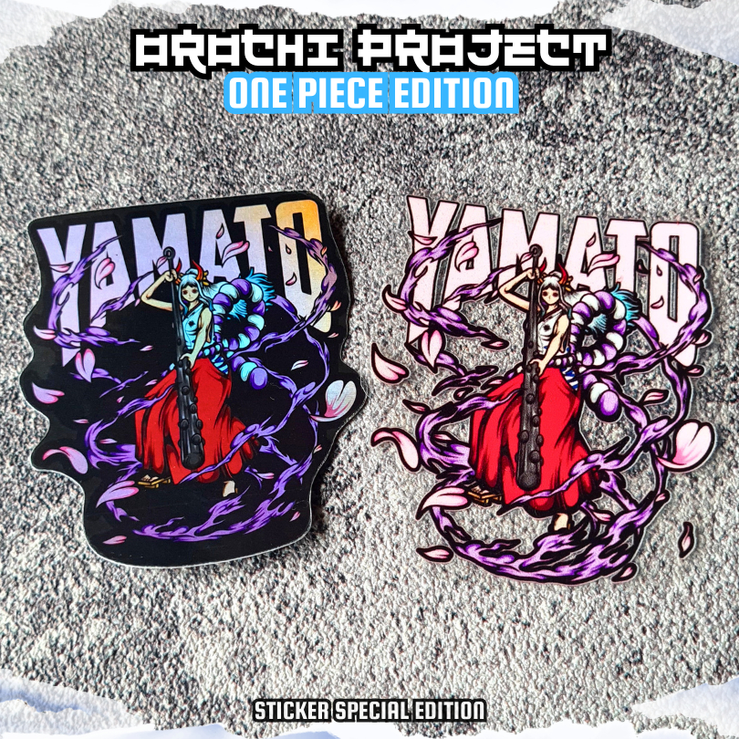 Sticker Sticker Yamato Kaidou One Piece Hologram DTF Laptop hp tumblr ...