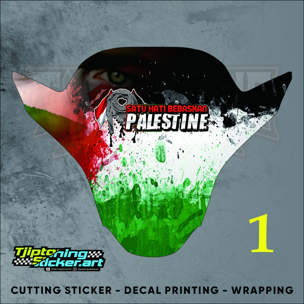 New pcx visor sticker palestine sticker new pcx visor sticker | Shopee ...