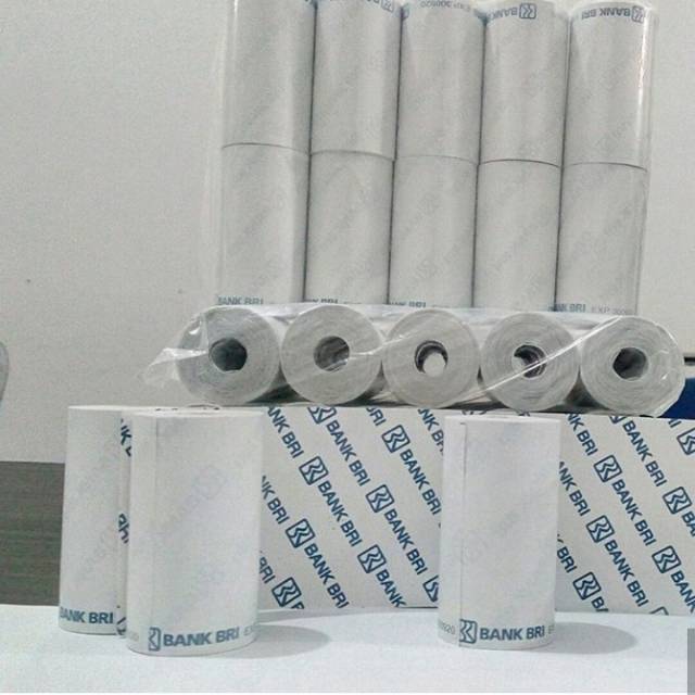 Thermal Cashier's Receipt Paper 57X30 58X30 BRI BANK LOGO TOP BOTTOM ...