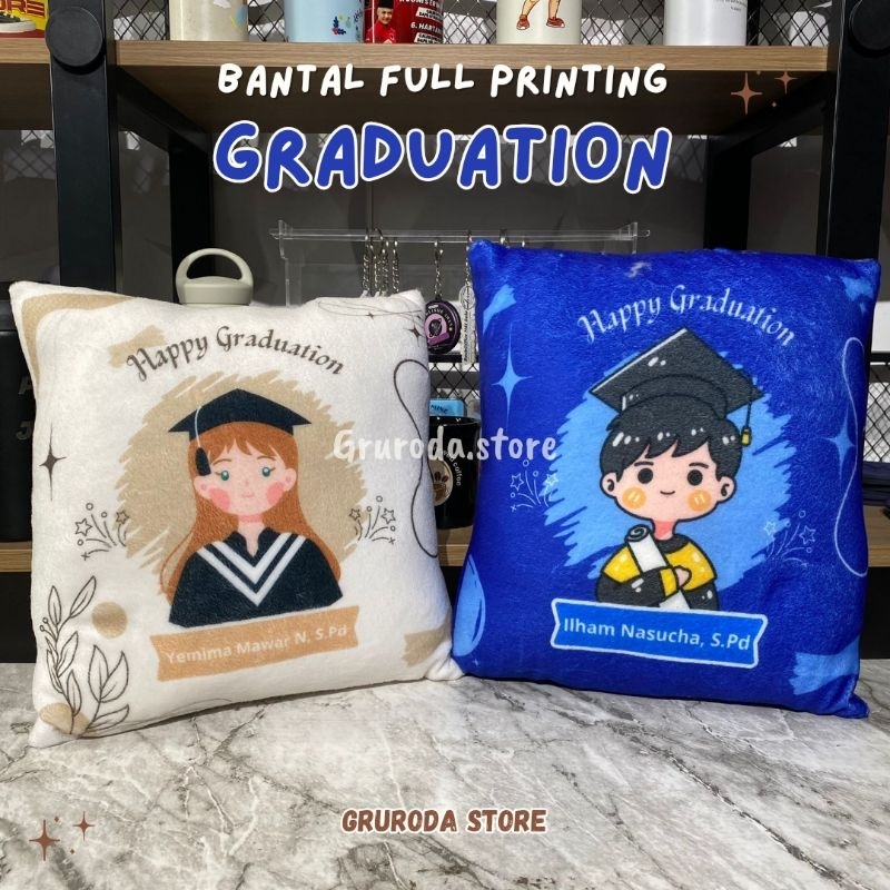 Custom graduation Pillow Full printing Part. 1- graduation gift ...