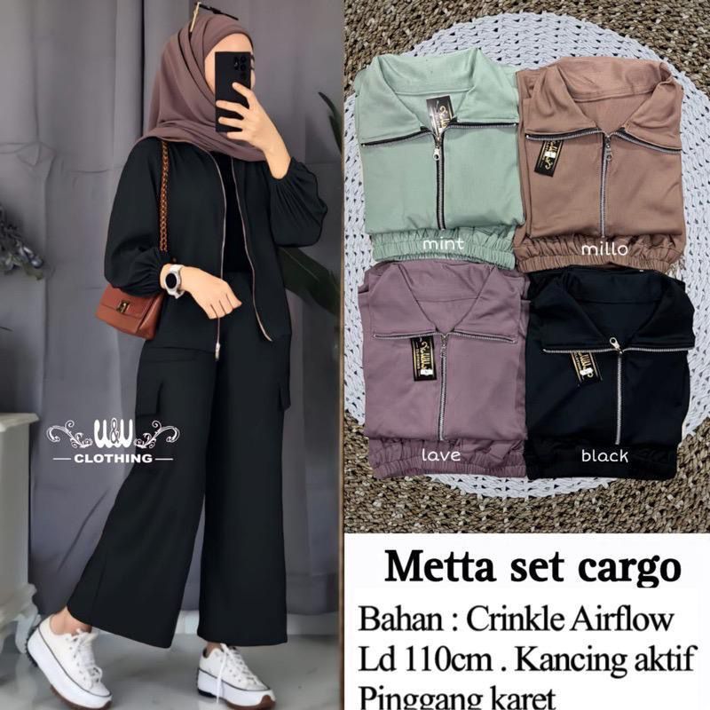 Carla SET CARGO/ONE SET Women CARLA CARGO CRINKLE AIRFLOW LD 110cm ...