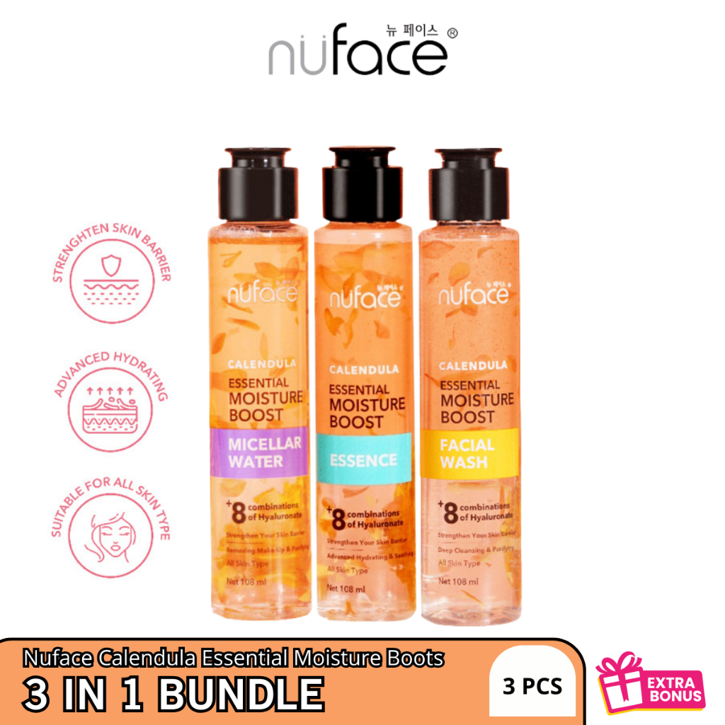 Nuface Skincare Fuji 3 In 1 Bundle Calendula Essential Moisture Boost ...