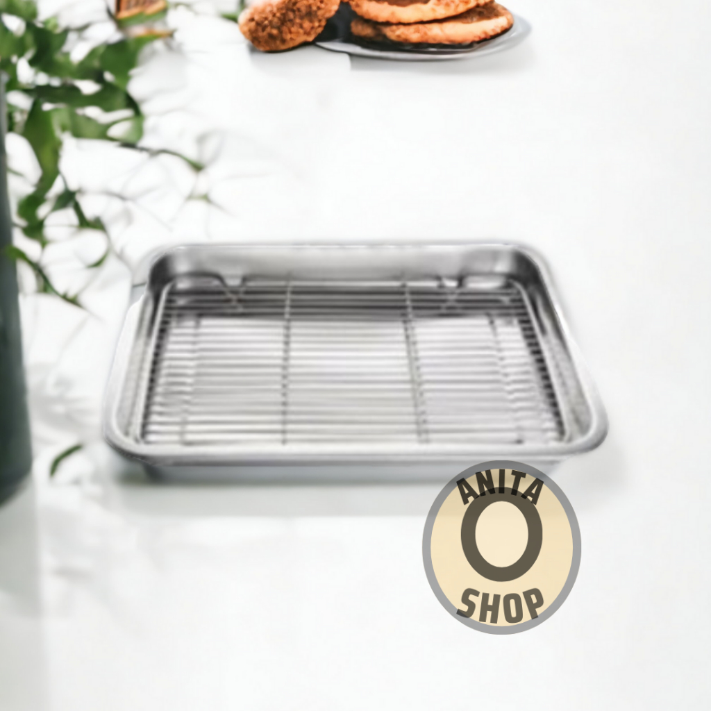 1 set of stainless steel cooling rack tray for stainless steel food ...