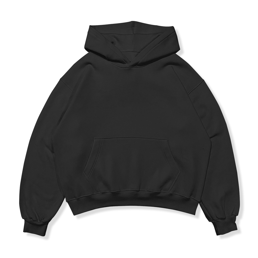 Boxy Hoodie / Black Boxy Hoodie / Plain Hoodie / Oversize Hoodie / Boxy ...