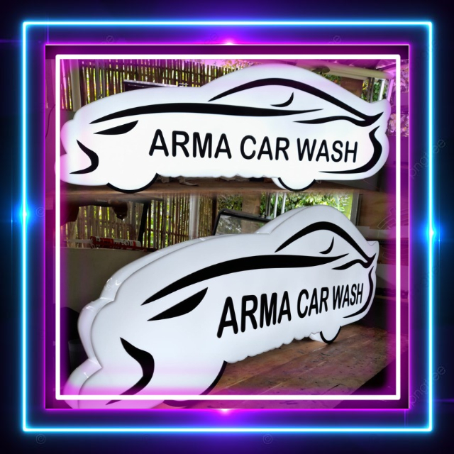 Full Acrylic Cutting Neon Box Sign Custom LED On | Shopee Malaysia