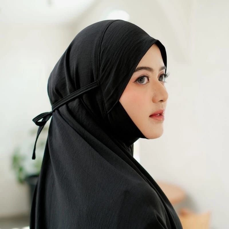 Bergo Maryam Hijab Chin Antem|Bergo Crinkle Jumbo XXL Khimar Chin ...