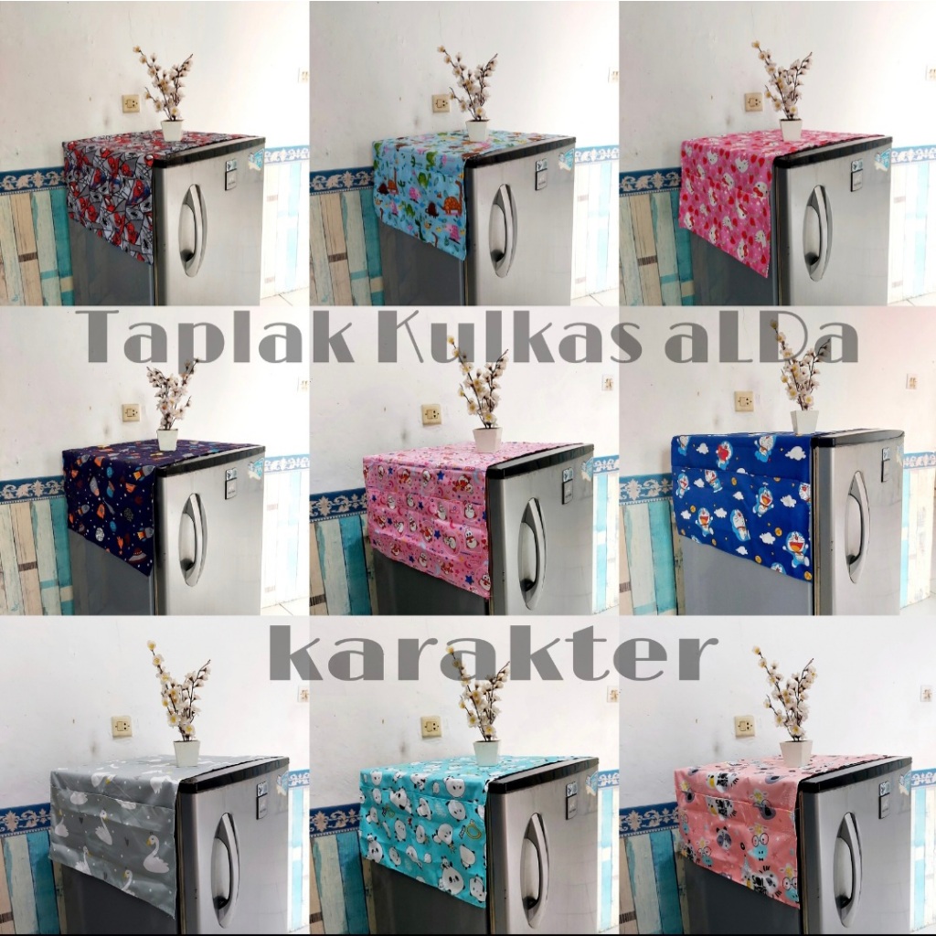 KATUN Character motif cotton refrigerator cloth/cover | Shopee Malaysia