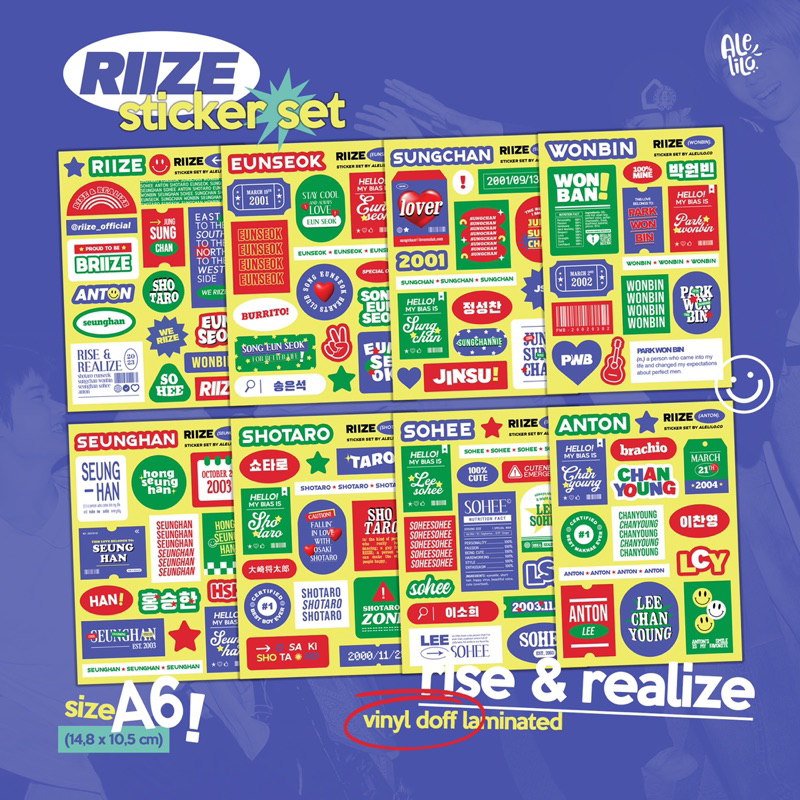 Riize STICKER SET | Shopee Malaysia