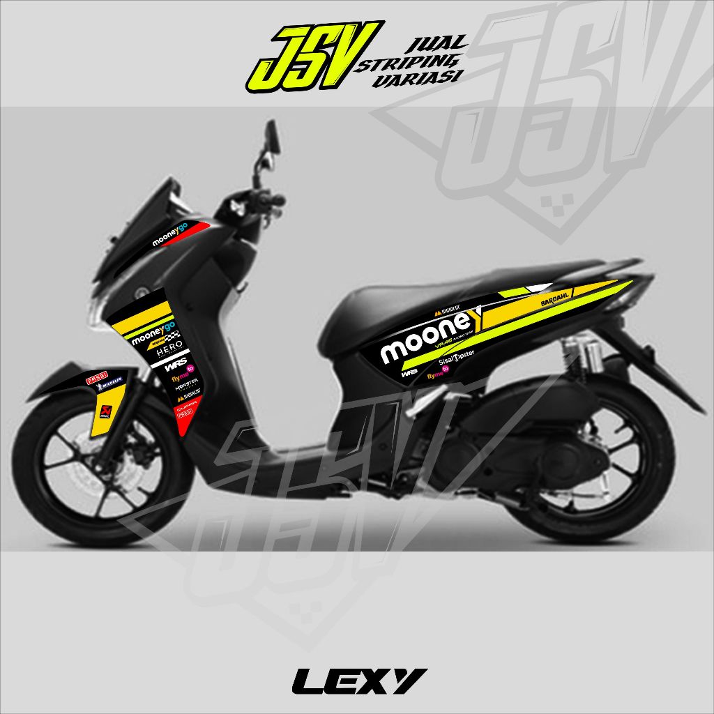 Yamaha Lexi MOTOGP Series Striping Lexi Stickers Custom Maxi Variation ...