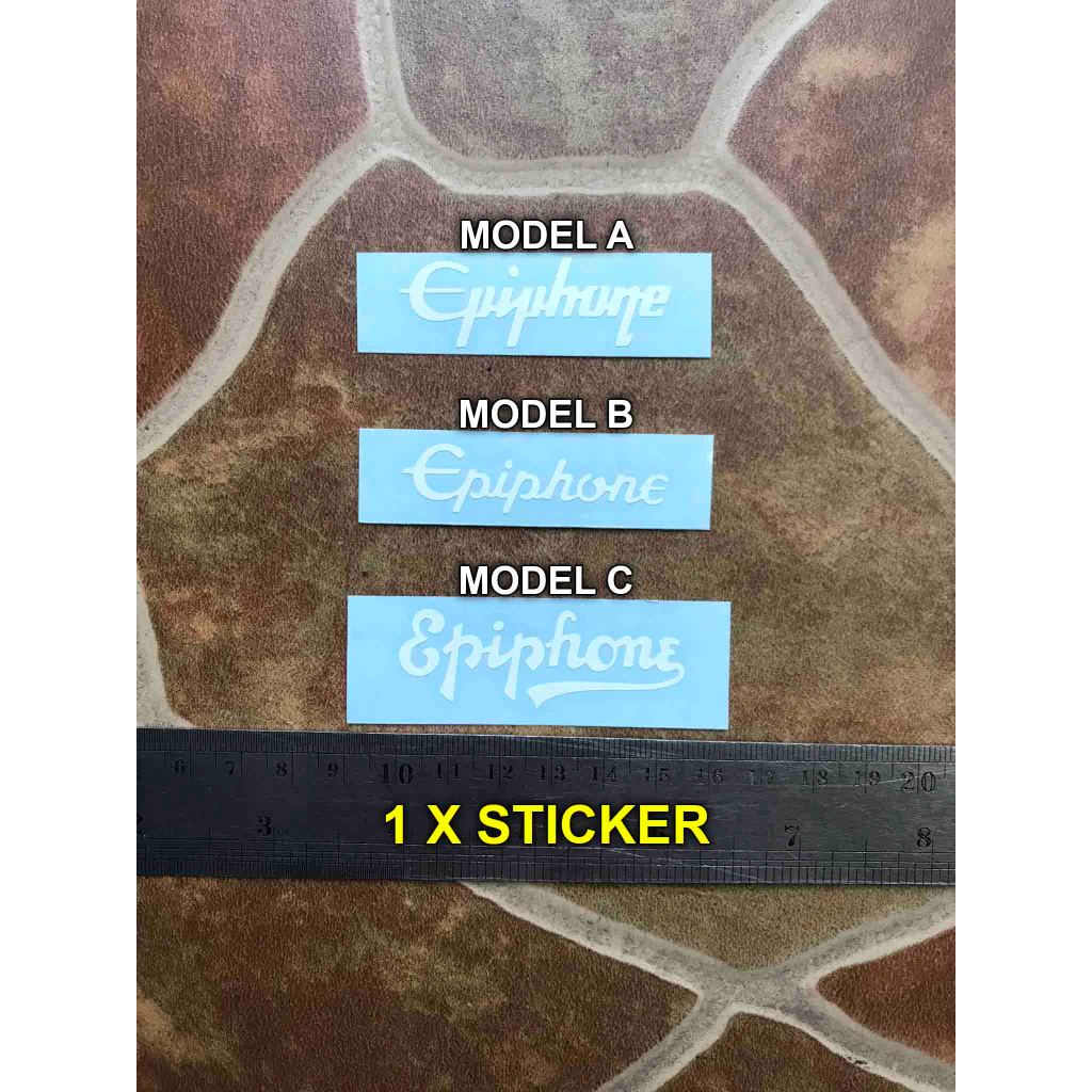 Epiphone Lespaul Sg Lp Es Headstock Electric Guitar Sticker Decal ...