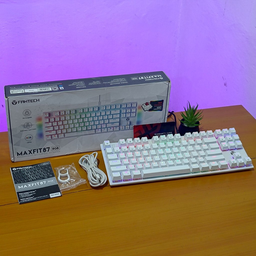 Fantech Maxfit87 RGB MK856 Mechanical Keyboard | Shopee Malaysia