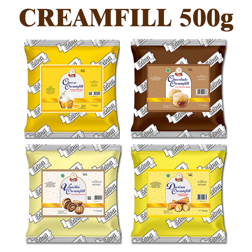 Edna creamfill 500g / edna cheese creamfill / edna chocolate creamfill ...