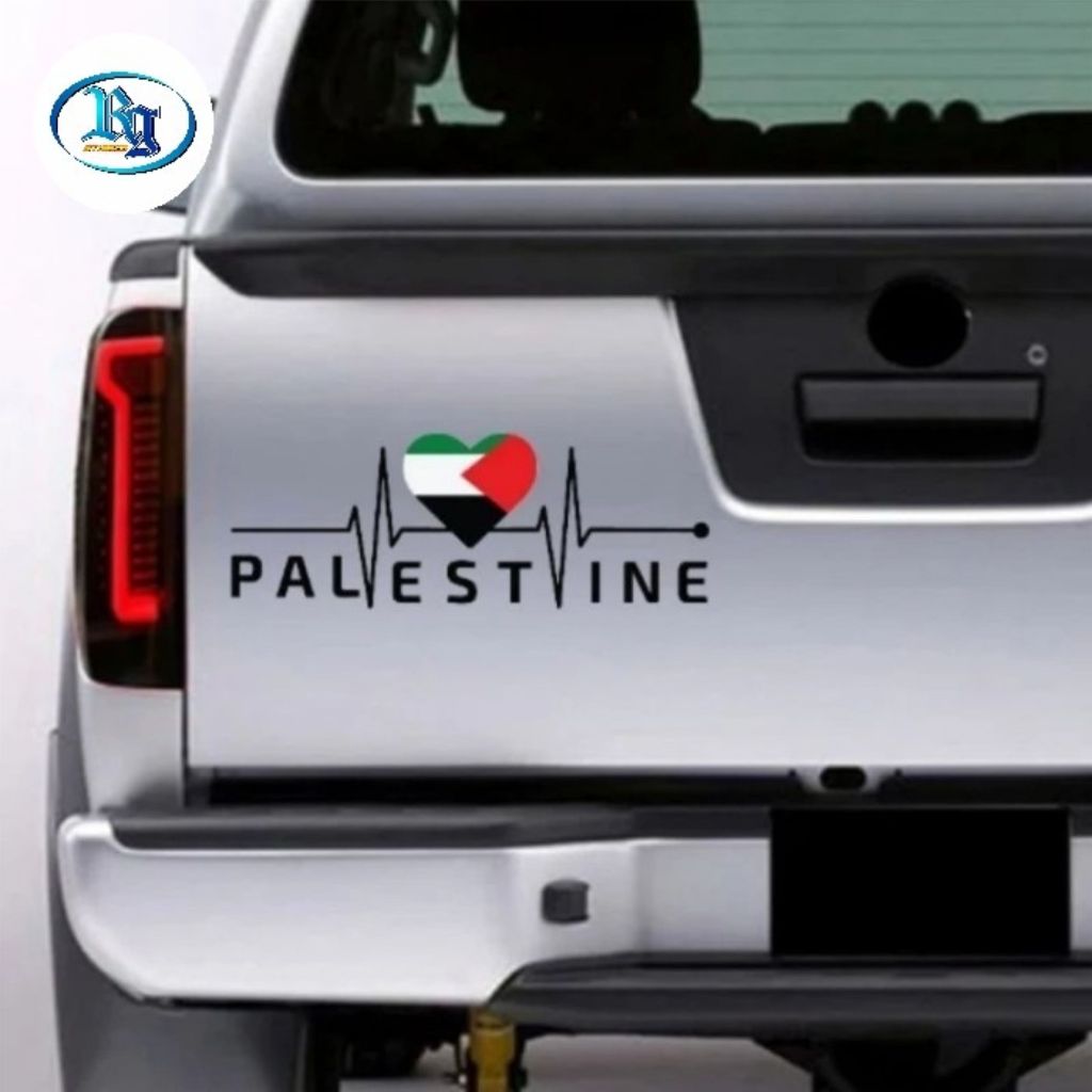 Palestine sticker cutting sticker palestine heart beat Car Trunk ...