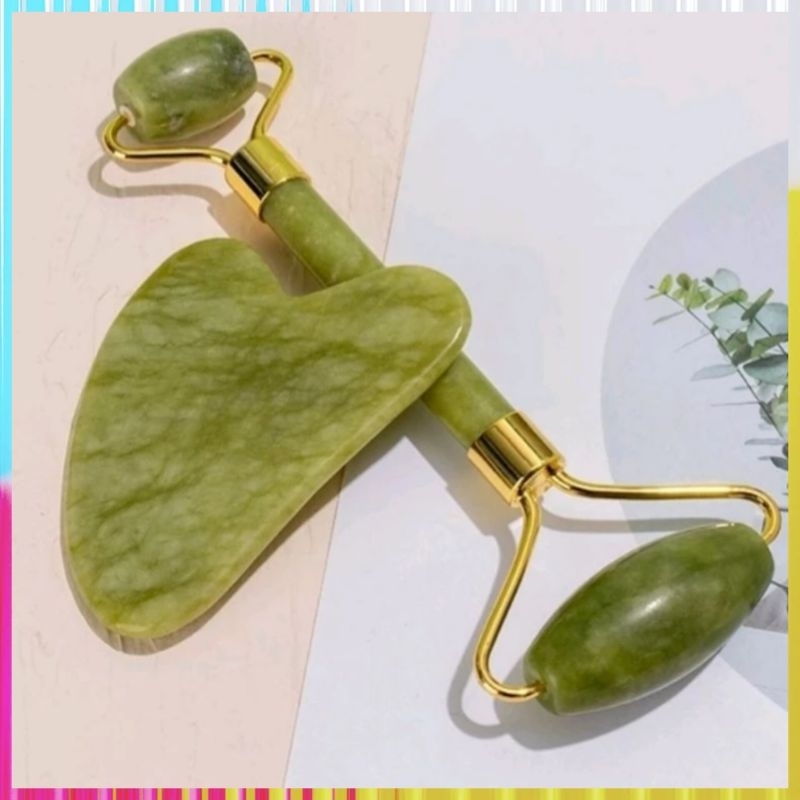 Jade Roler Anti Wrinkle (Face Tightening Jade Massage Tool) | Shopee ...