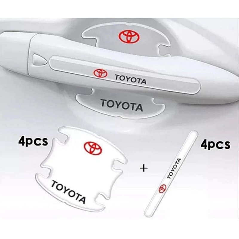 Toyota logo Car Door handle Basin Sticker 8pcs | Shopee Malaysia
