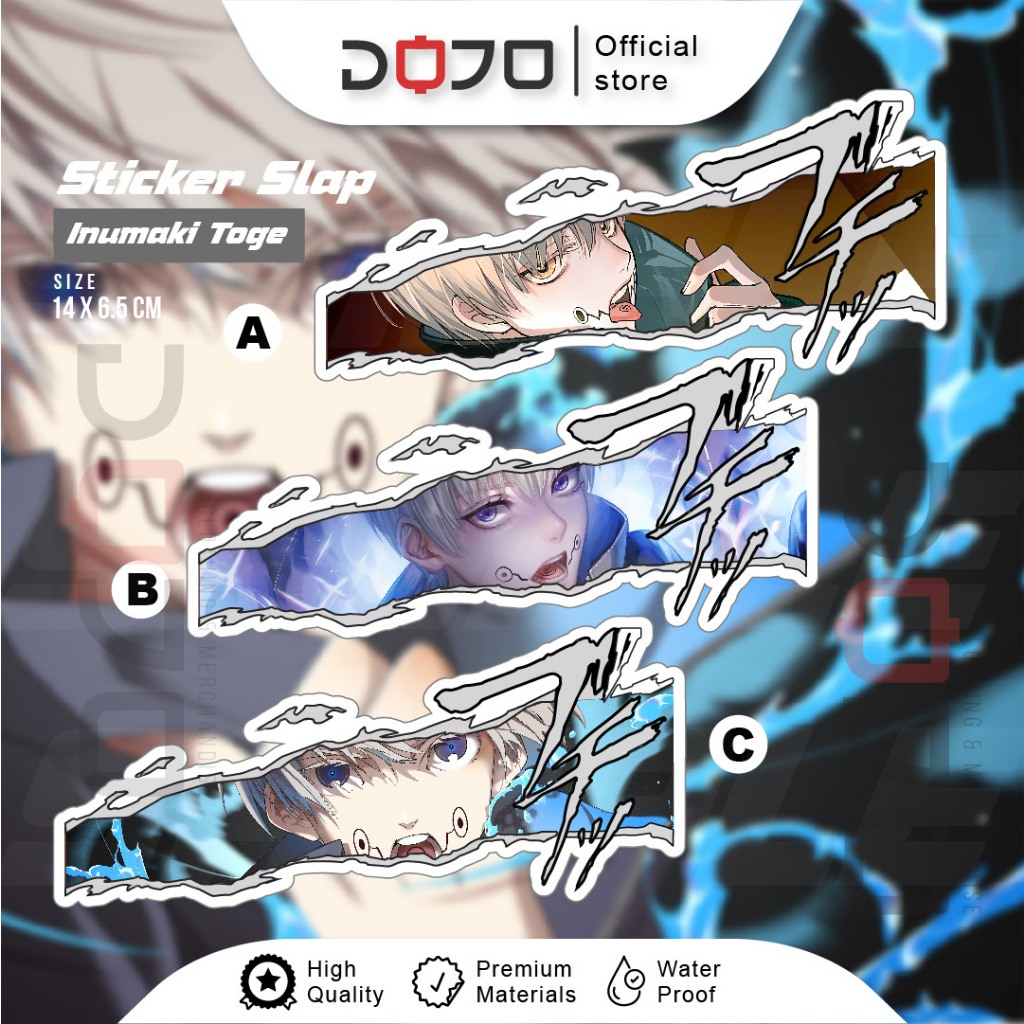 Sticker VINYL anime Jujutsu Kaisen Warning motorcycle car JDM Striping ...