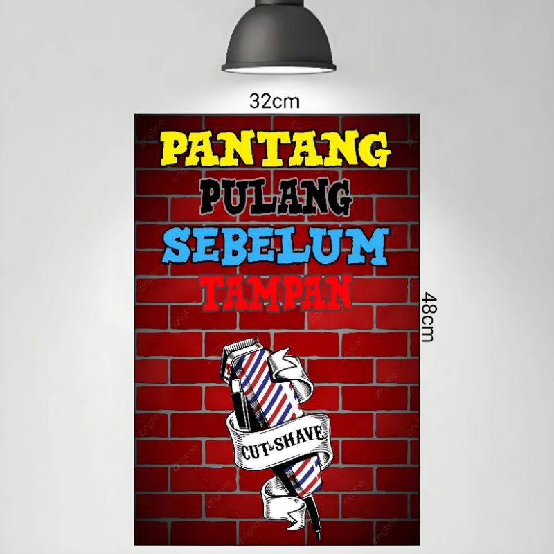 Barbershop ART PAPER A3PLUS Words POSTER | Shopee Malaysia